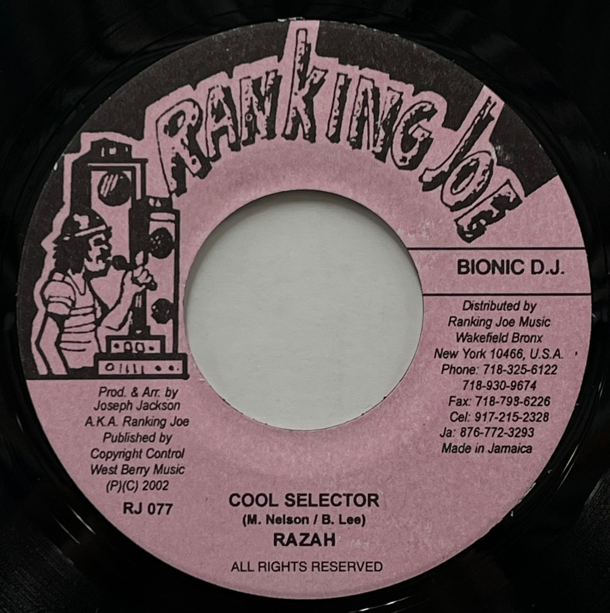 RAZAH / Cool Selector (Ranking Joe Music, RJ 077, 7inch) – TICRO MARKET