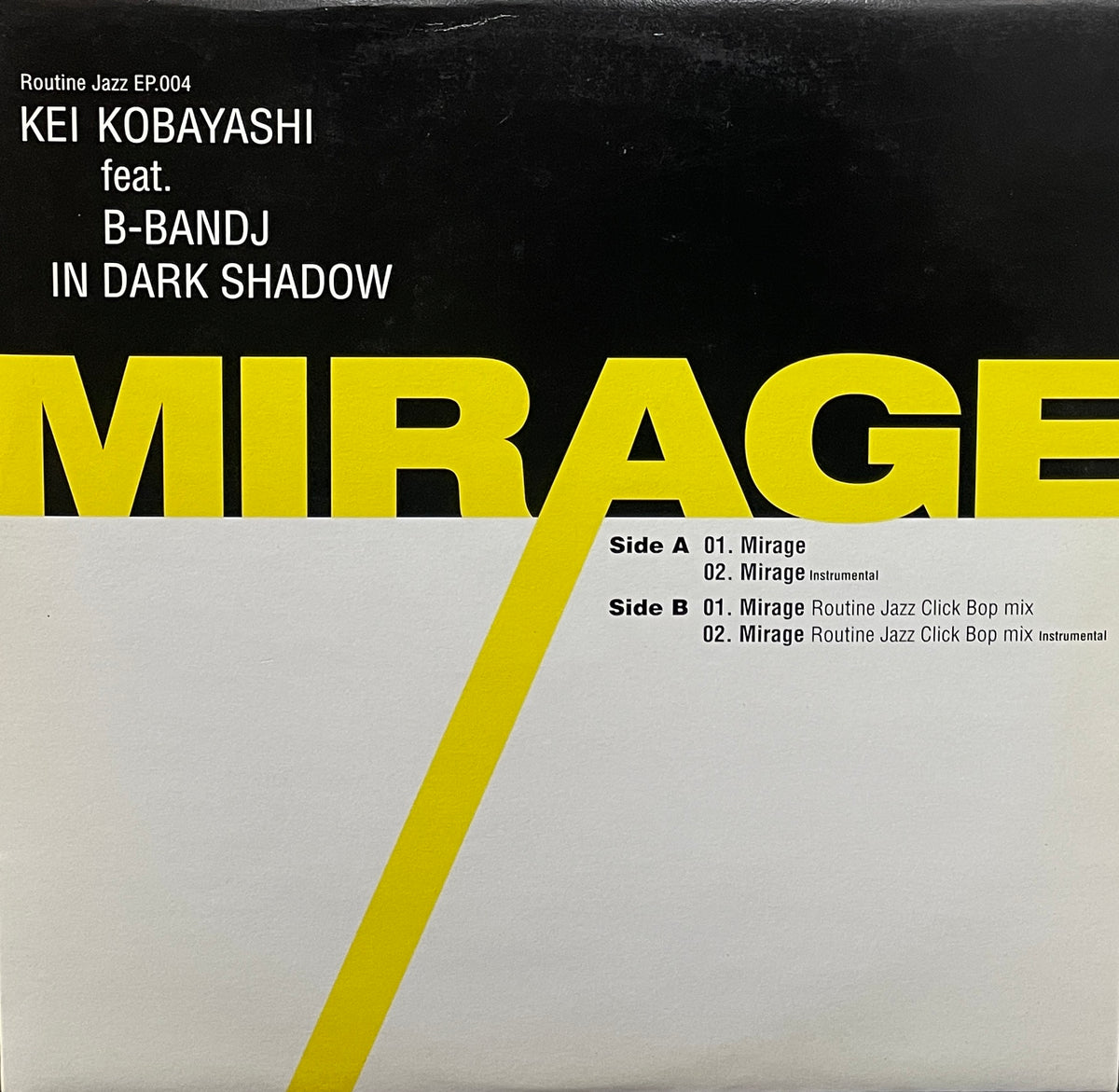 KEI KOBAYASHI Feat. B-Bandj In Dark Shadow / Mirage ( Routine Records – TICRO MARKET