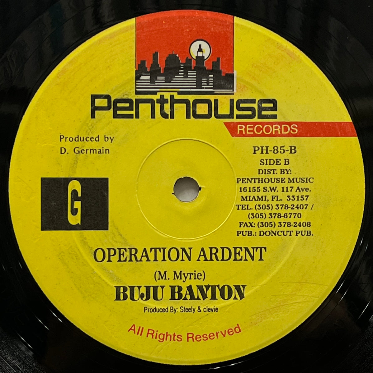 BUJU BANTON / Operation Ardent (Penthouse Records – PH-85, 12inch) – TICRO MARKET