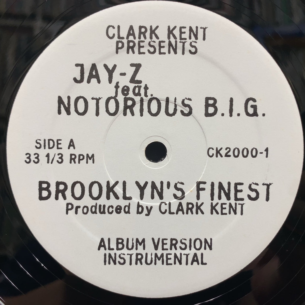 JAY-Z feat. NOTORIOUS B.I.G. / Brooklyn's Finest (CK2000-1, 12inch) – TICRO MARKET