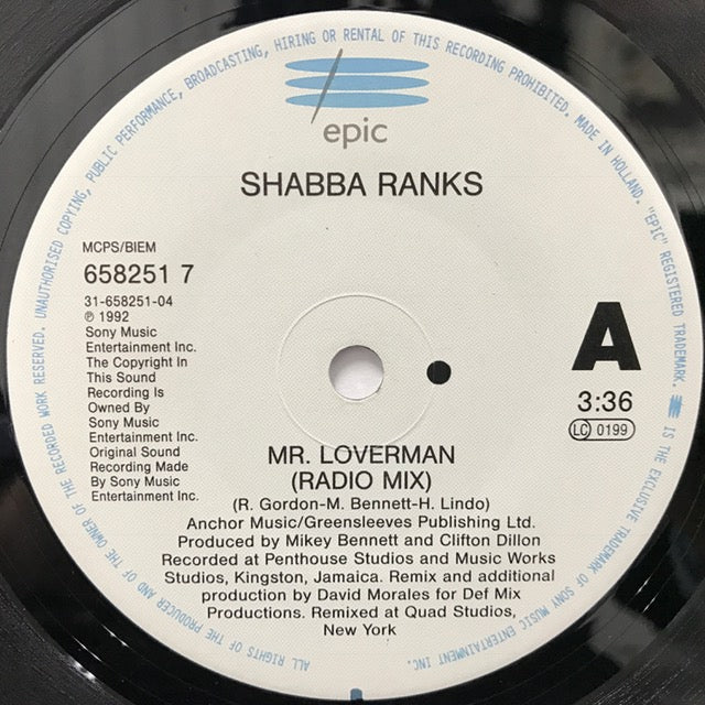 SHABBA RANKS / MR. LOVERMAN – TICRO MARKET