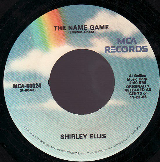 SHIRLEY ELLIS / THE NAME GAME / The Nitty Gritty – TICRO MARKET