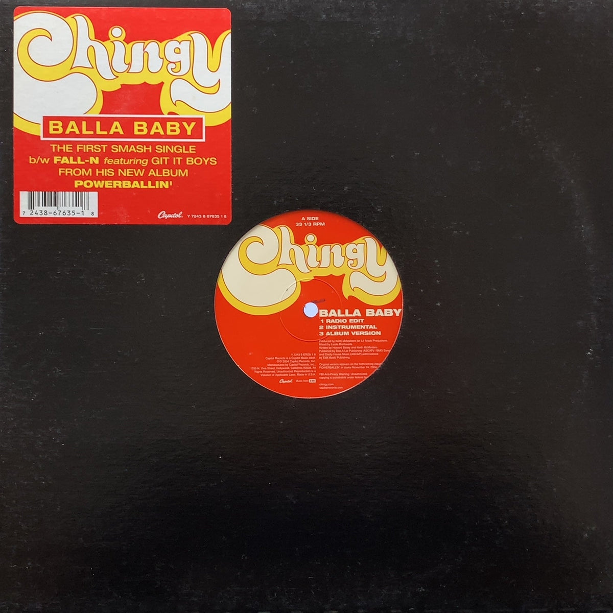 CHINGY / Balla Baby / Fall-N (Y 7243 8 67635 1 8, 12inch) – TICRO MARKET