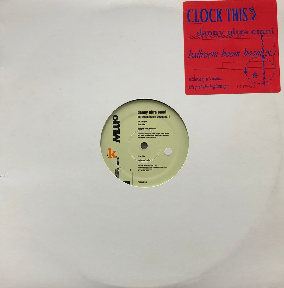 DANNY ULTRA OMNI / Ballroom Boom Boom Part 1 (OMW, OMWPS3, 12inch ...