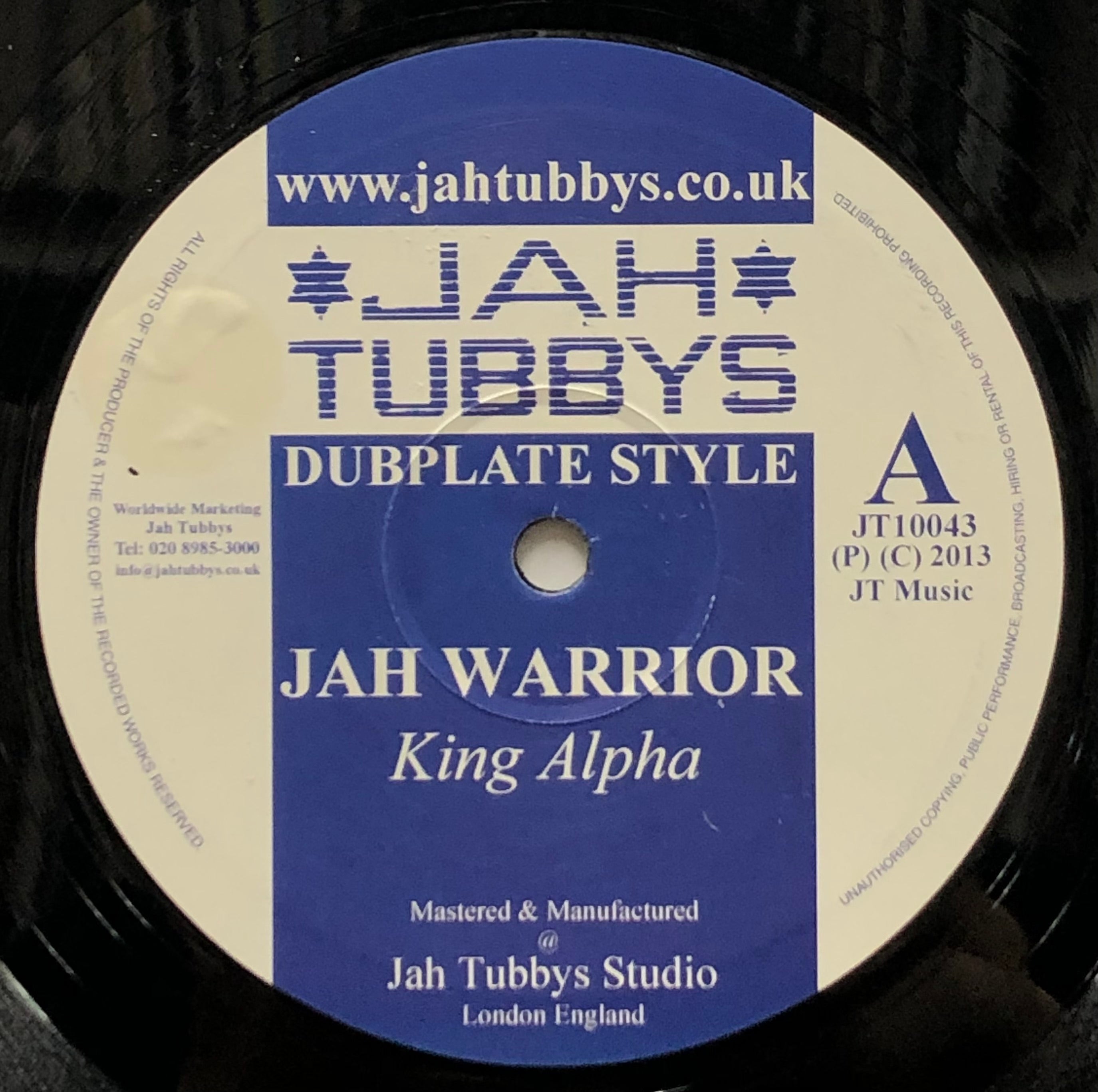KING ALPHA - CYRENIUS BLACK / Jah Warrior / I Love Jah Jah (Jah Tubbys ...