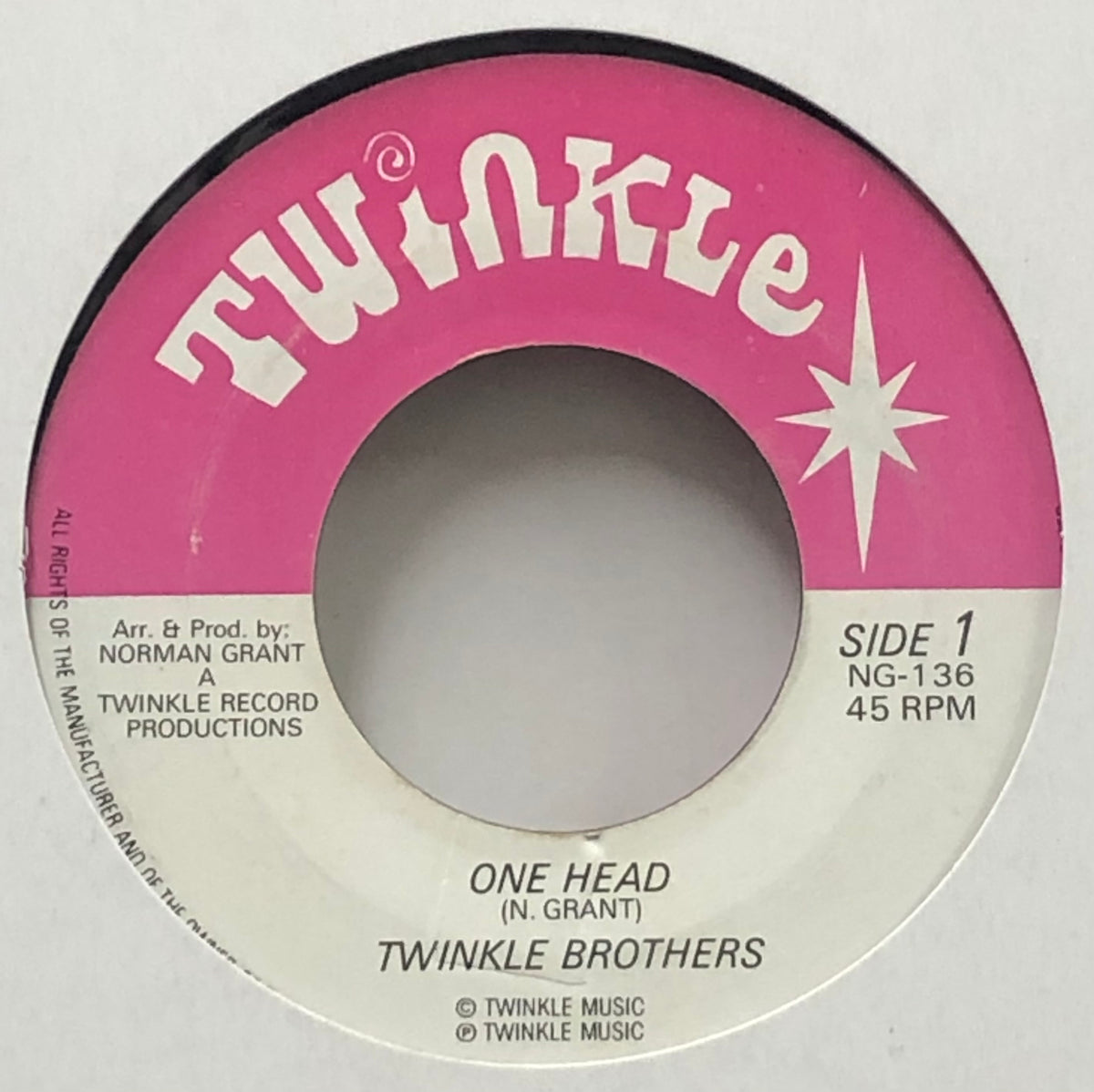 TWINKLE BROTHERS / One Head (Twinkle Music, NG 136, 7inch) – TICRO MARKET