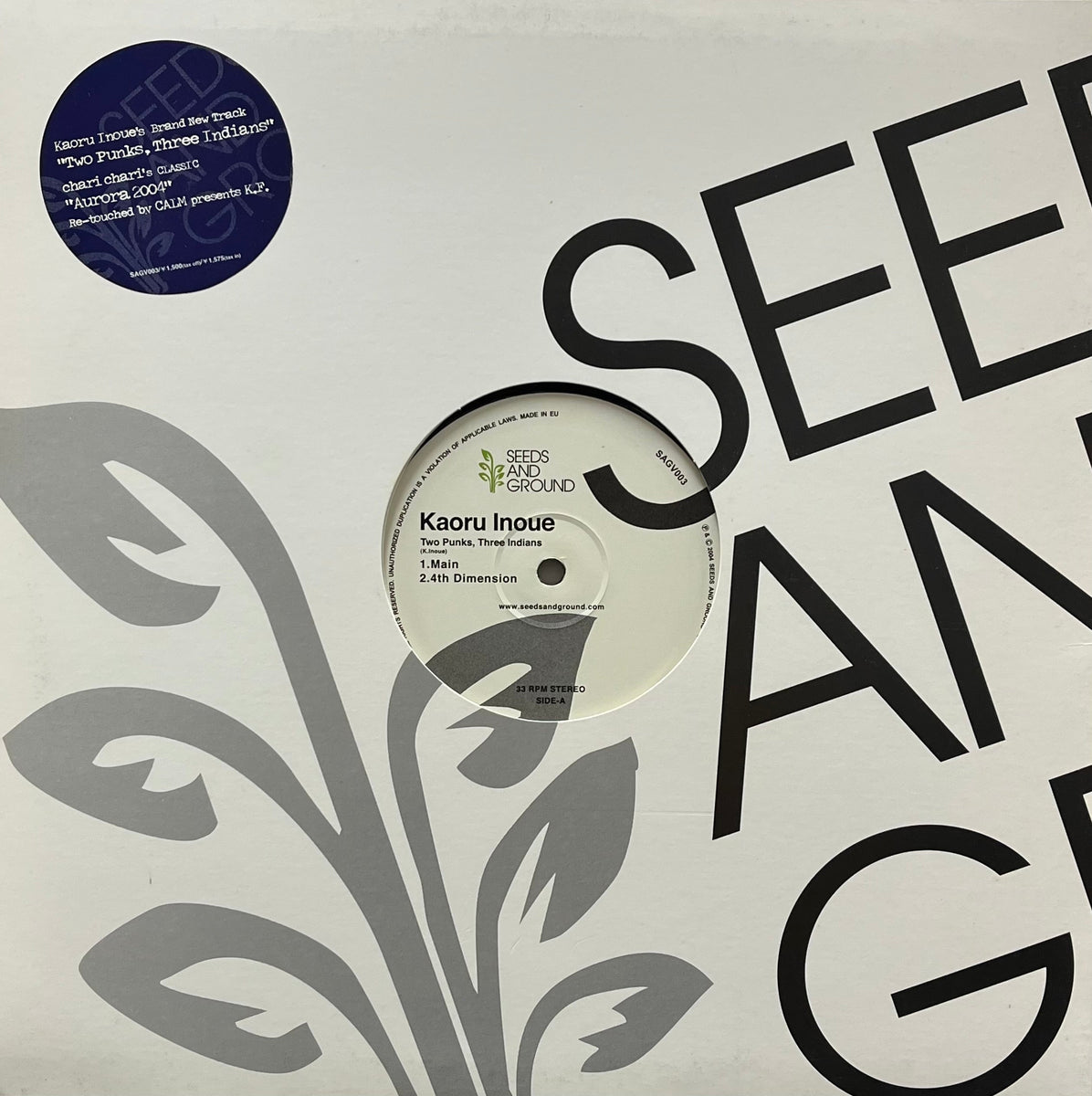 KAORU INOUE - CHARI CHARI / Two Punks, Three Indians / Aurora 2004 (Se ...