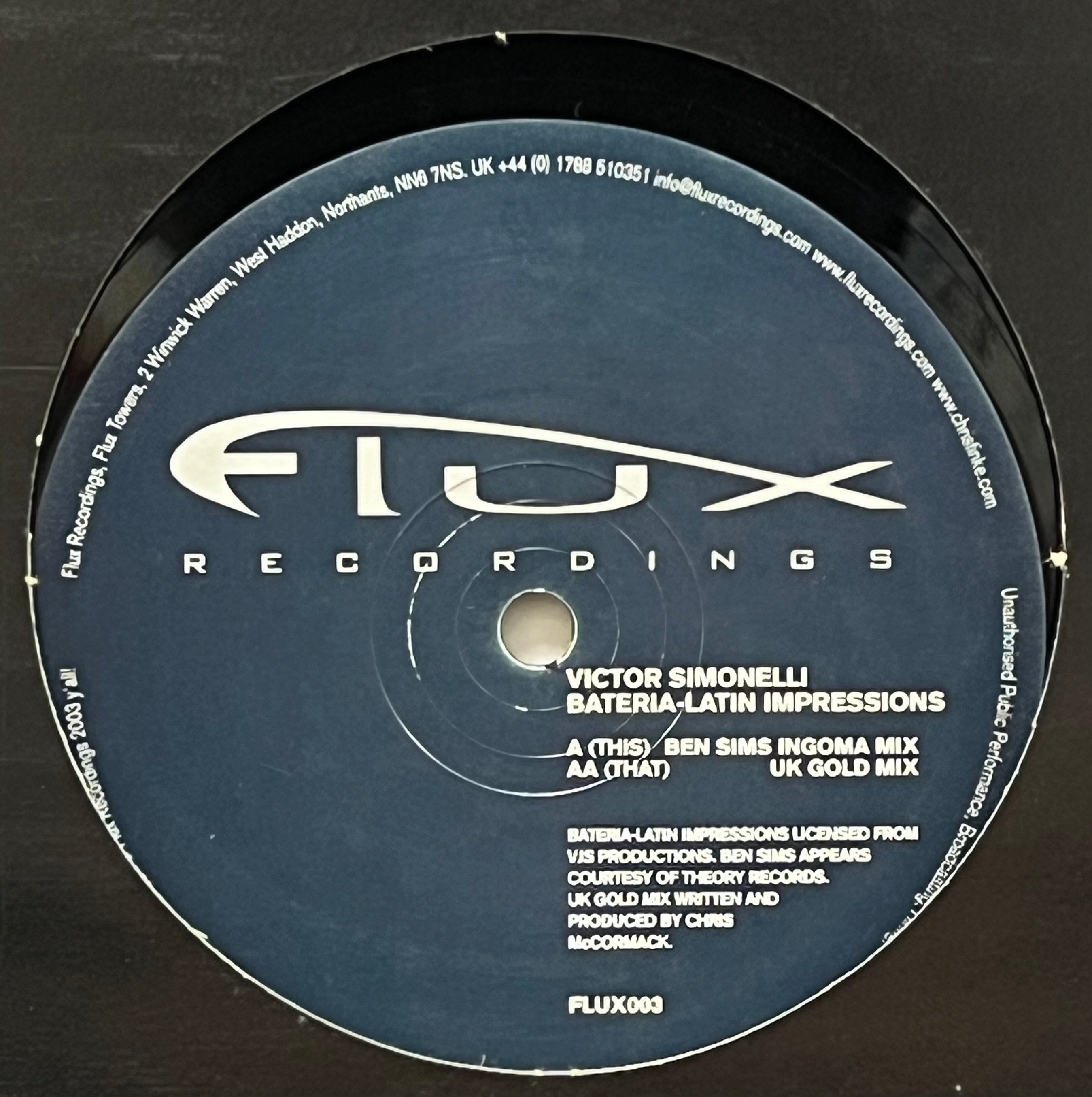 VICTOR SIMONELLI / Bateria - Latin Impressions (Flux Recordings – FLUX ...