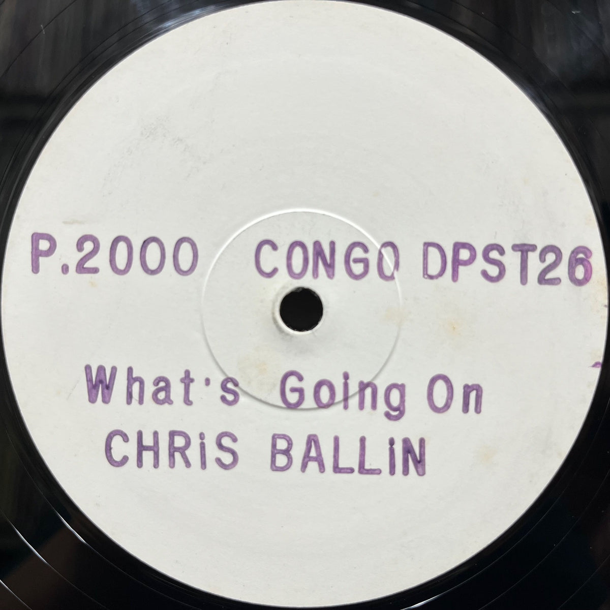 CHRIS BALLIN / What's Going On? (DPST 26, 12inch) – TICRO MARKET
