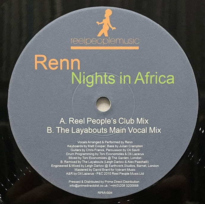 RENN / Nights In Africa (Reel People Music – RPMV004, 12inch) – TICRO ...