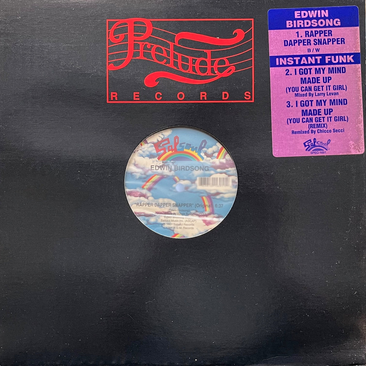 EDWIN BIRDSONG - INSTANT FUNK / Rapper Dapper Snapper / I Got My Mind ...