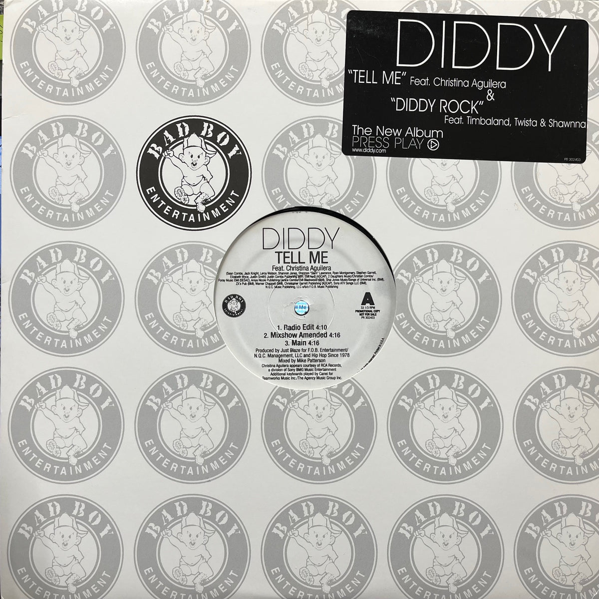 DIDDY / Tell Me / Diddy Rock (PR 302403, 12inch) – TICRO MARKET