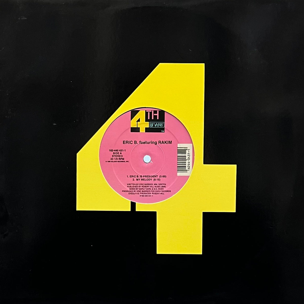 Eric B. Featuring Rakim / Eric B. Is President (162-440 431-1, 12inch ...