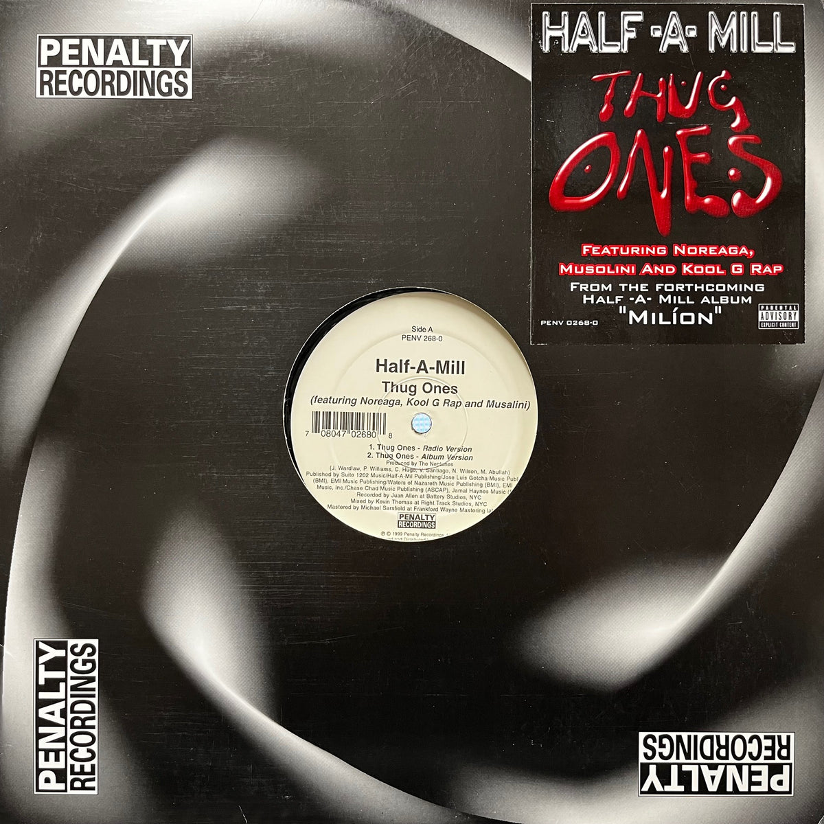 HALF-A-MILL / Thug Ones (PENV 268-0, 12inch) – TICRO MARKET