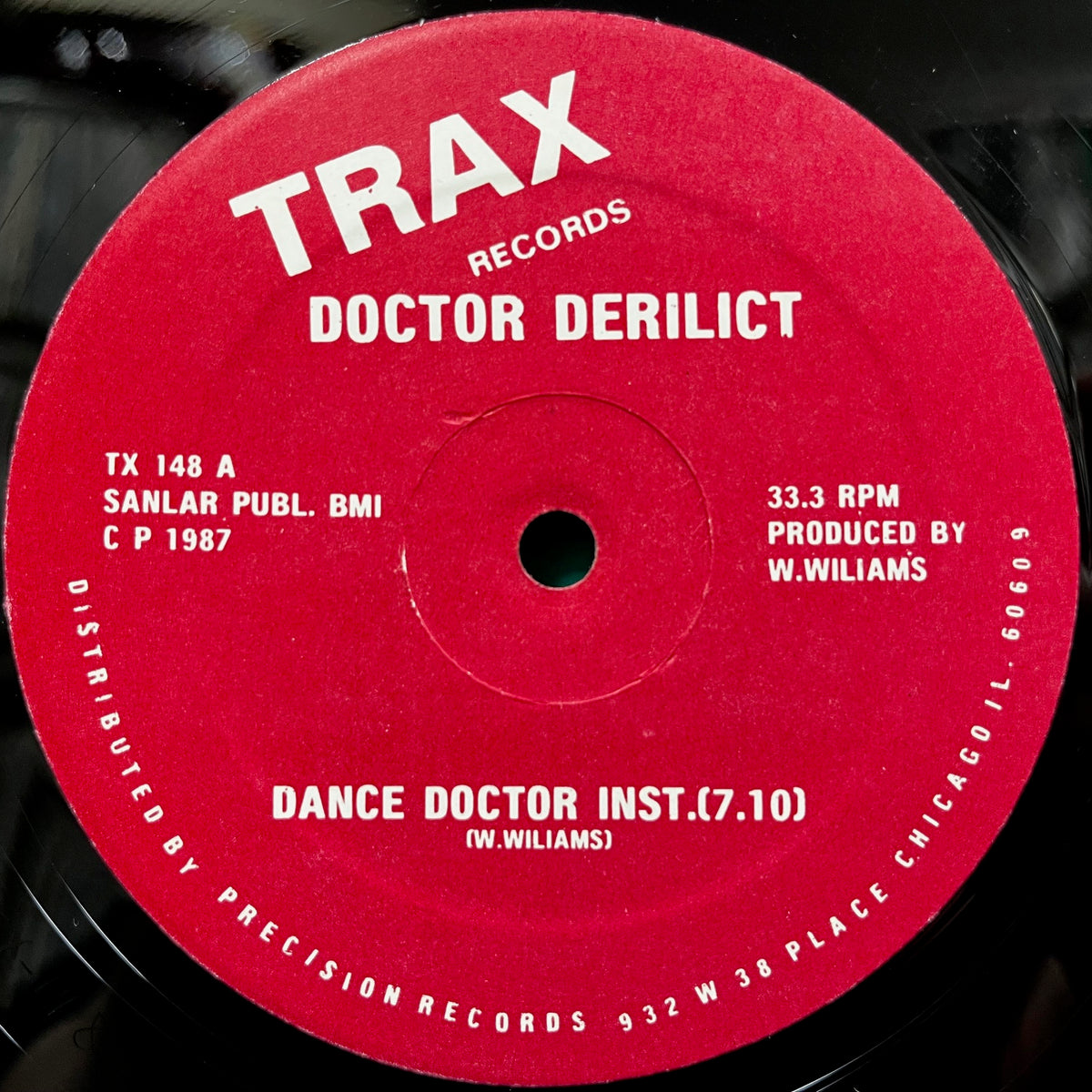 DOCTOR DERILICT / Dance Doctor (Trax Records – TX 148 12inch) – TICRO ...