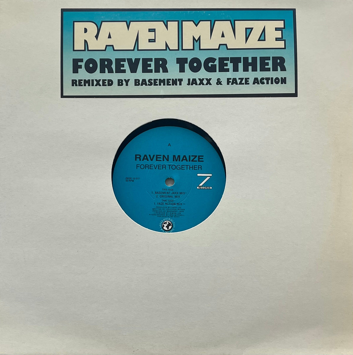 RAVEN MAIZE / Forever Together (Z Records – ZEDD 12 017, 12inch ...