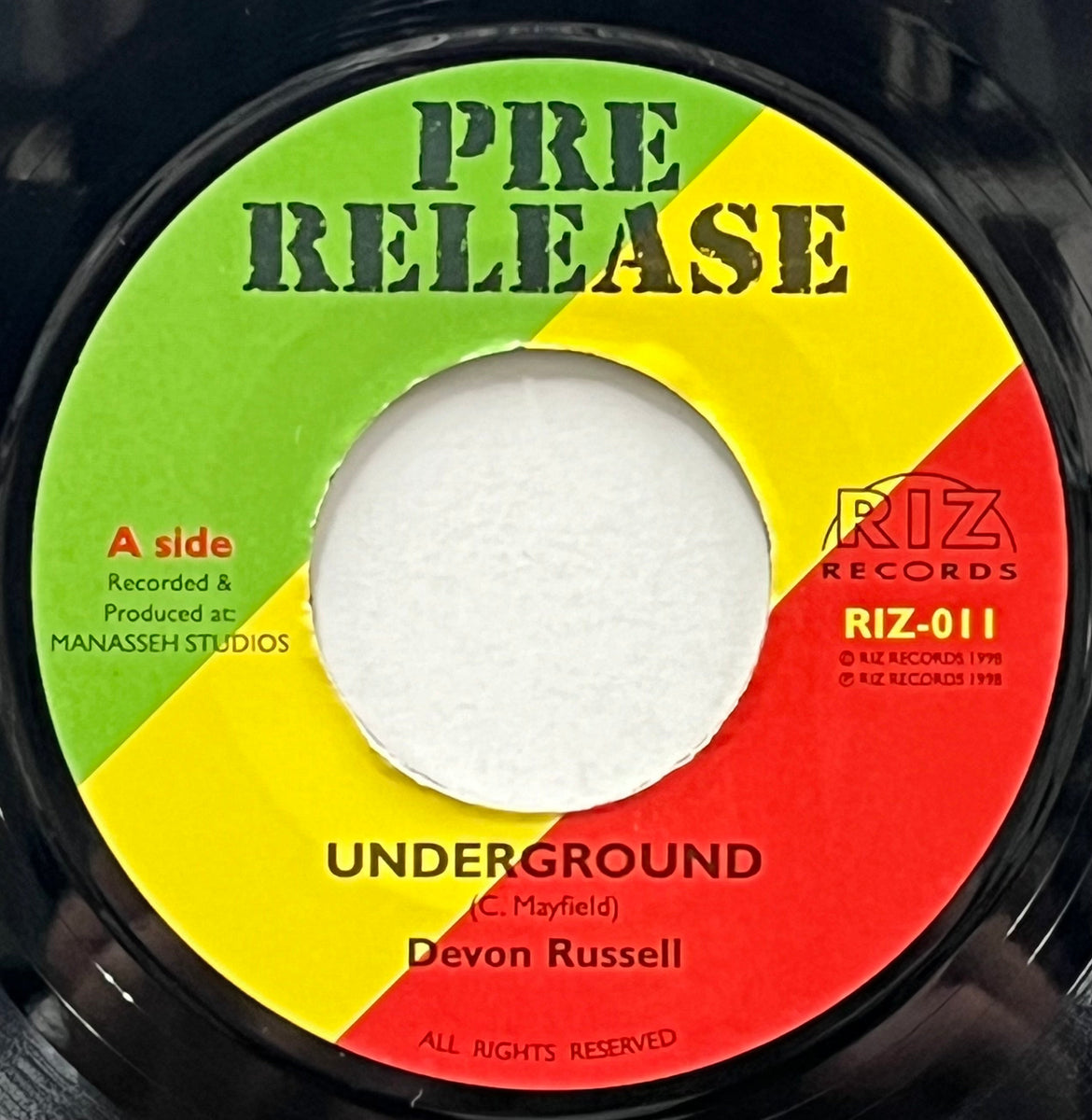 DEVON RUSSELL / Underground (Riz Records – RIZ-011, 7inch) – TICRO MARKET
