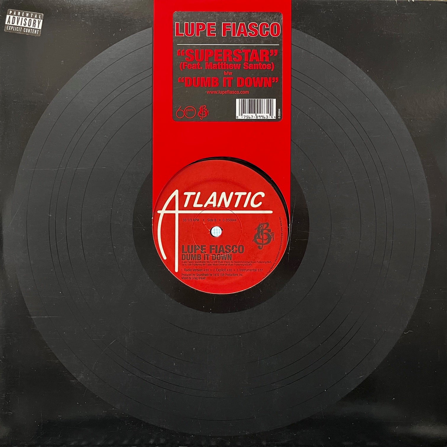 LUPE FIASCO / Superstar / Dumb It Down (0-506556, 12inch) – TICRO MARKET