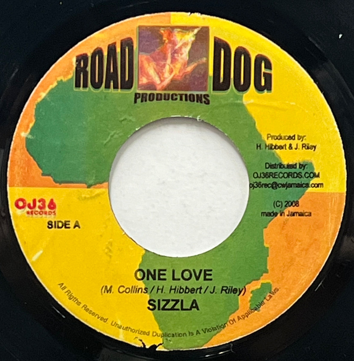 SIZZLA / One Love (Road Dog Productions – STRD 3601, 7inch) – TICRO MARKET
