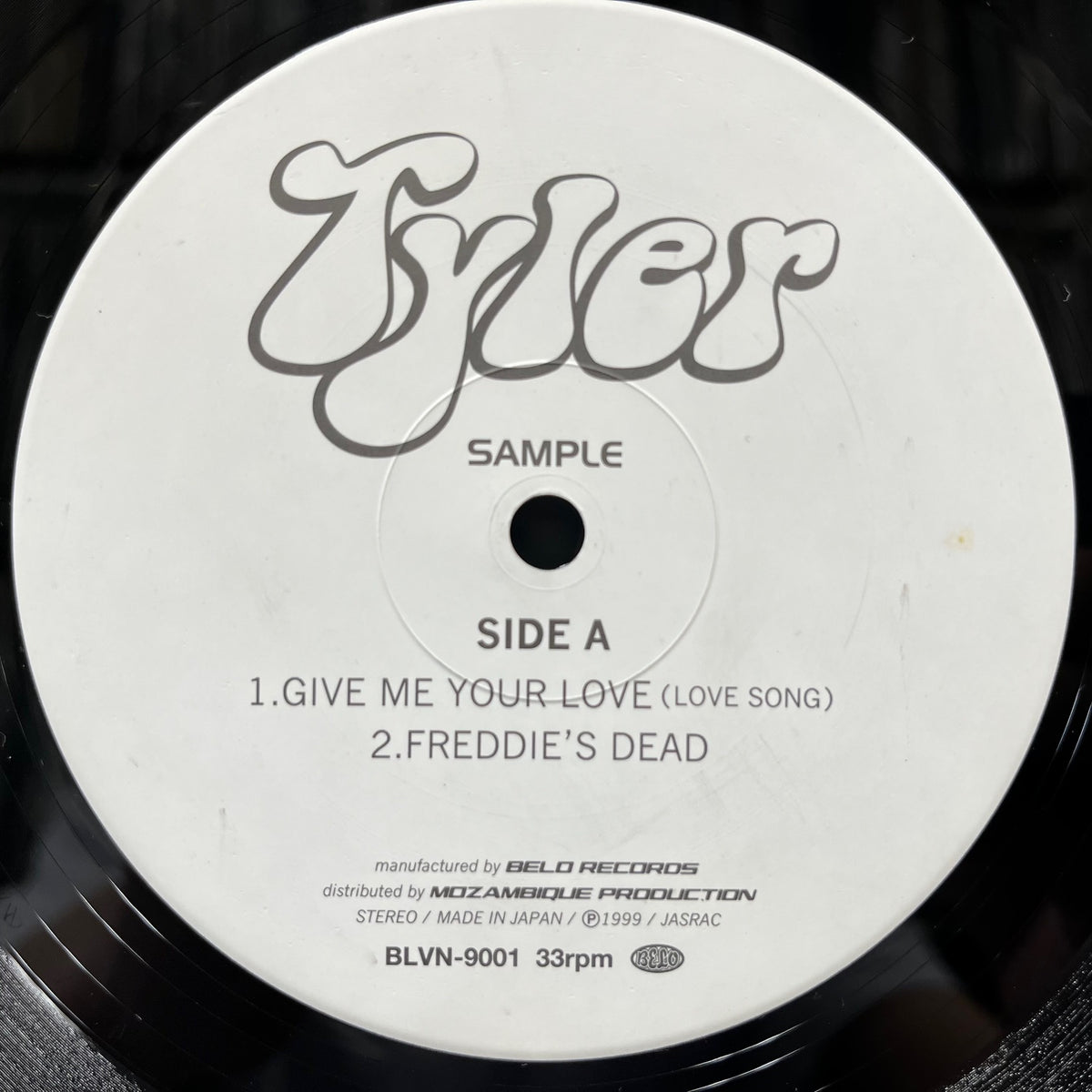 TYLER / Give Me Your Love (Belo Records – BLVN-9001, 12inch) Promo ...