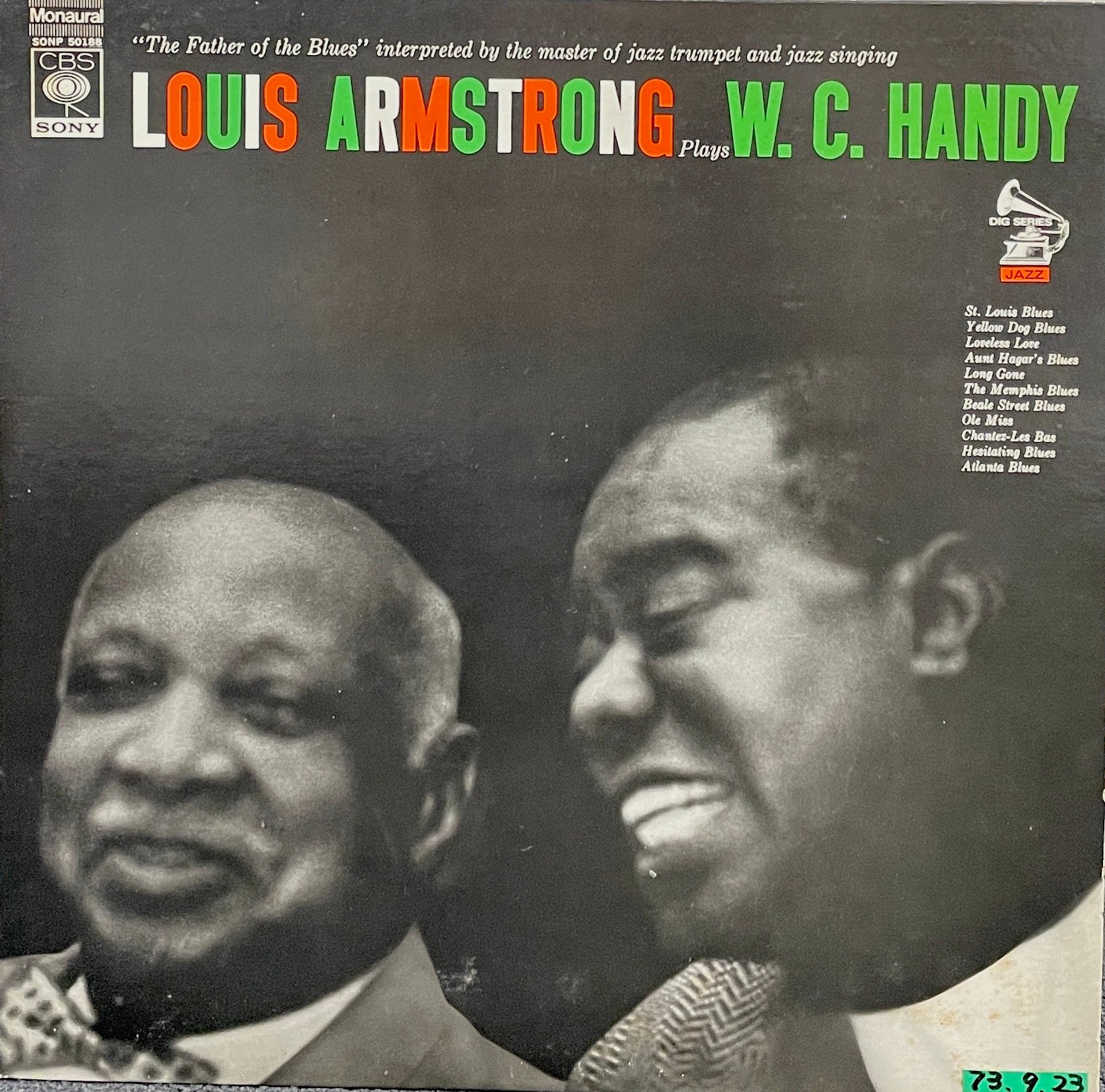 LOUIS ARMSTRONG / Plays W.C. Handy ( CBS/Sony – SONP 50188, LP) – TICRO MARKET