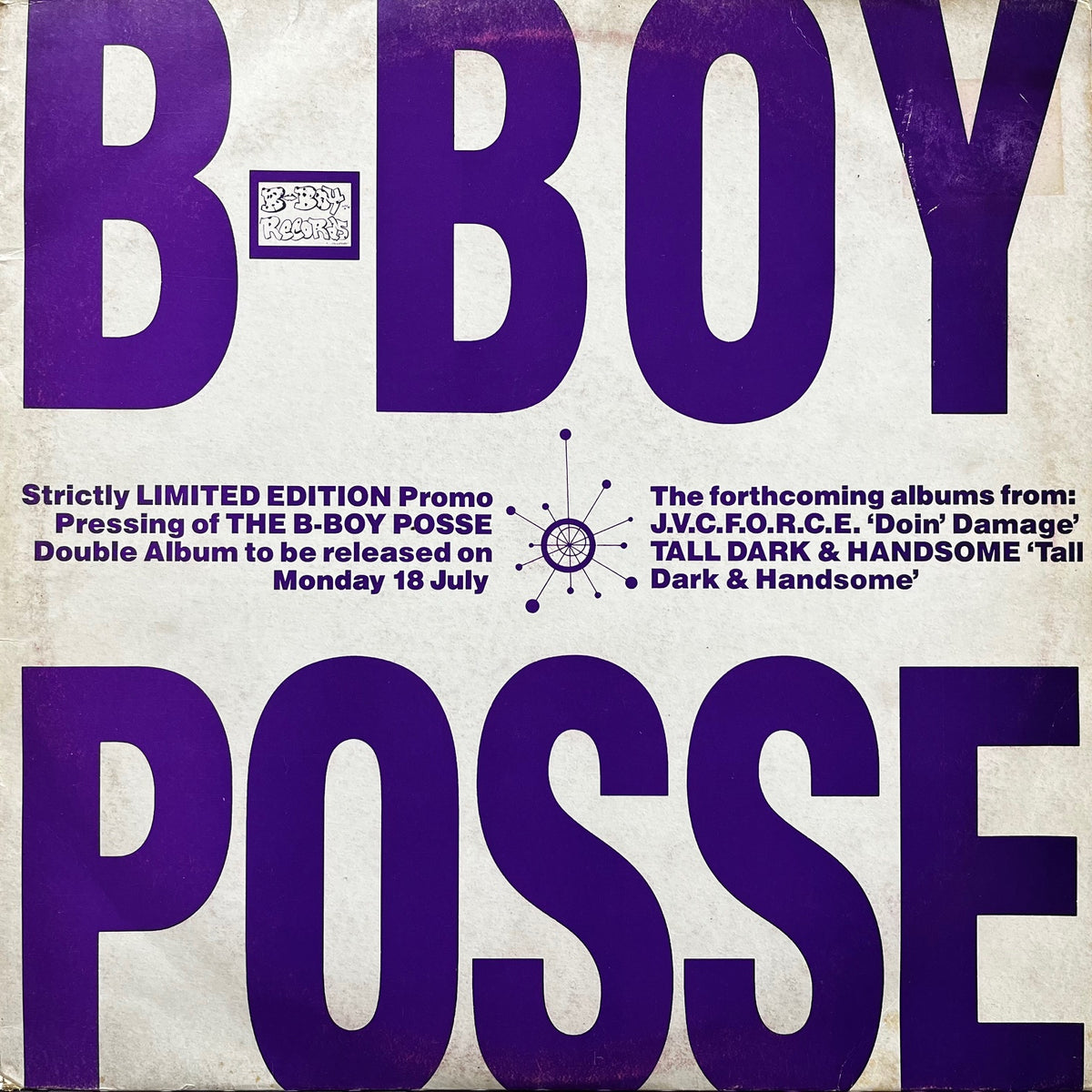 J.V.C. F.O.R.C.E. - TALL DARK & HANDSOME / B Boy Posse (BBOYD 3, 2LP ...