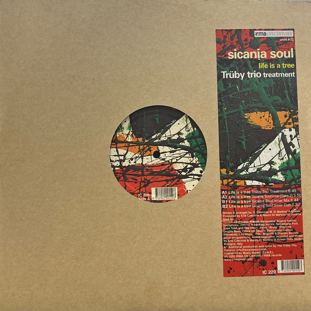 SICANIA SOUL / Life Is A Tree (Irma On Canvas – IC 220, 12inch) – TICRO ...