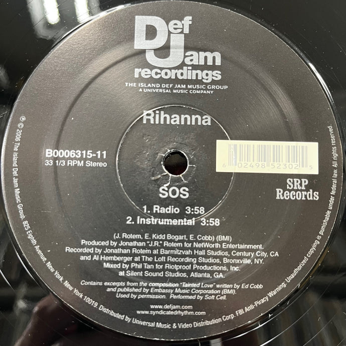 RIHANNA / SOS (B0006315-11, 12inch) – TICRO MARKET