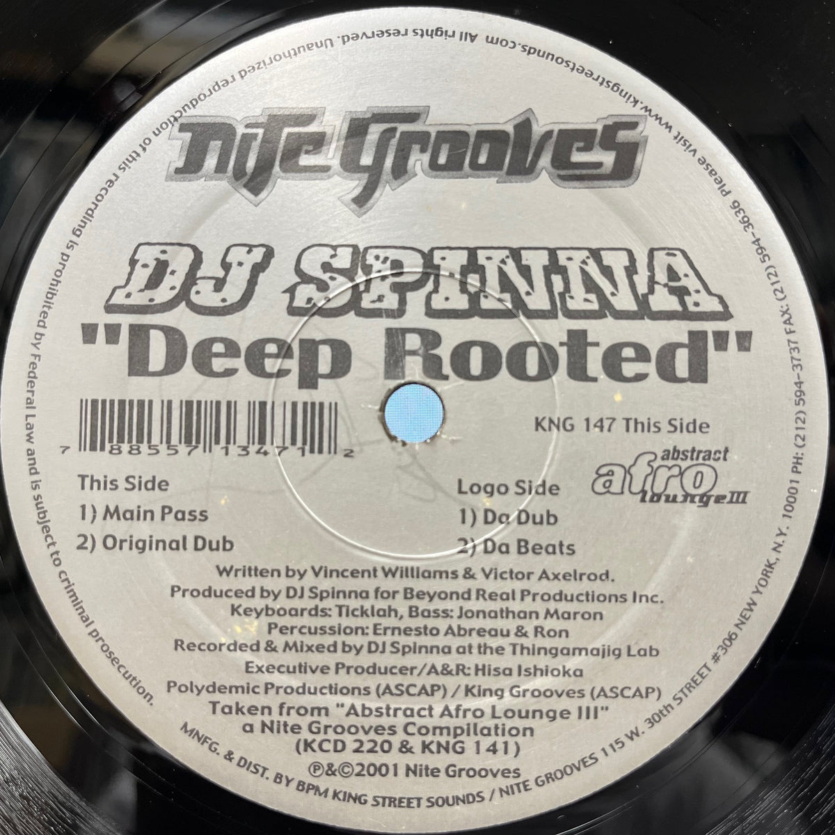 DJ SPINNA / Deep Rooted (KNG 147, 12inch) – TICRO MARKET
