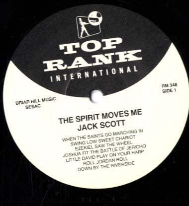 JACK SCOTT With The Fabulous Chantones / The Spirit Moves Me (LP ...