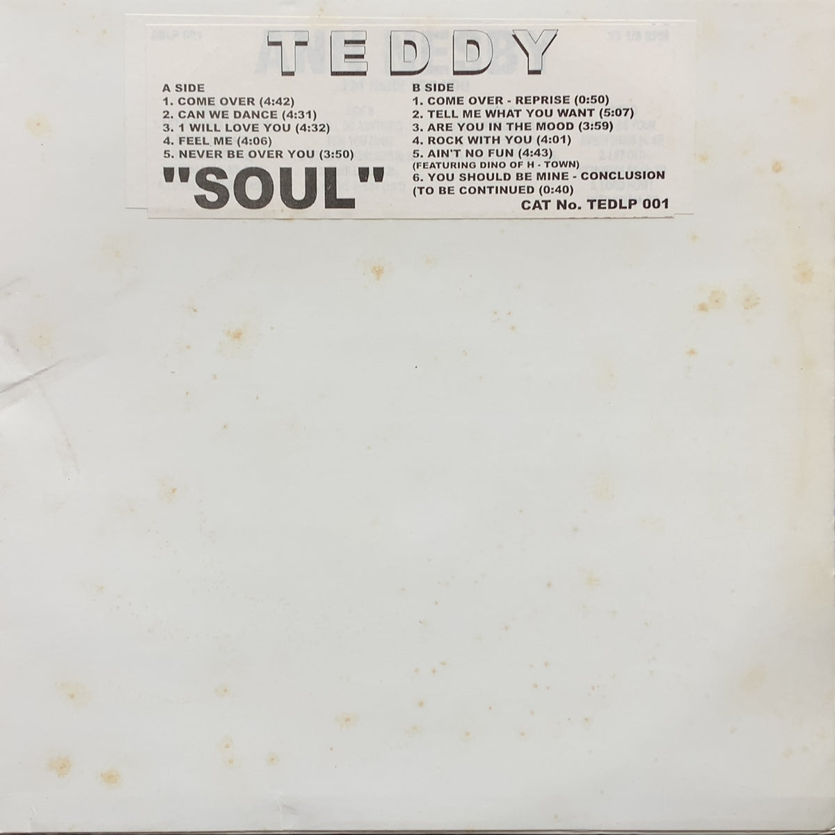 TEDDY / Soul (TEDLP 001, LP) – TICRO MARKET