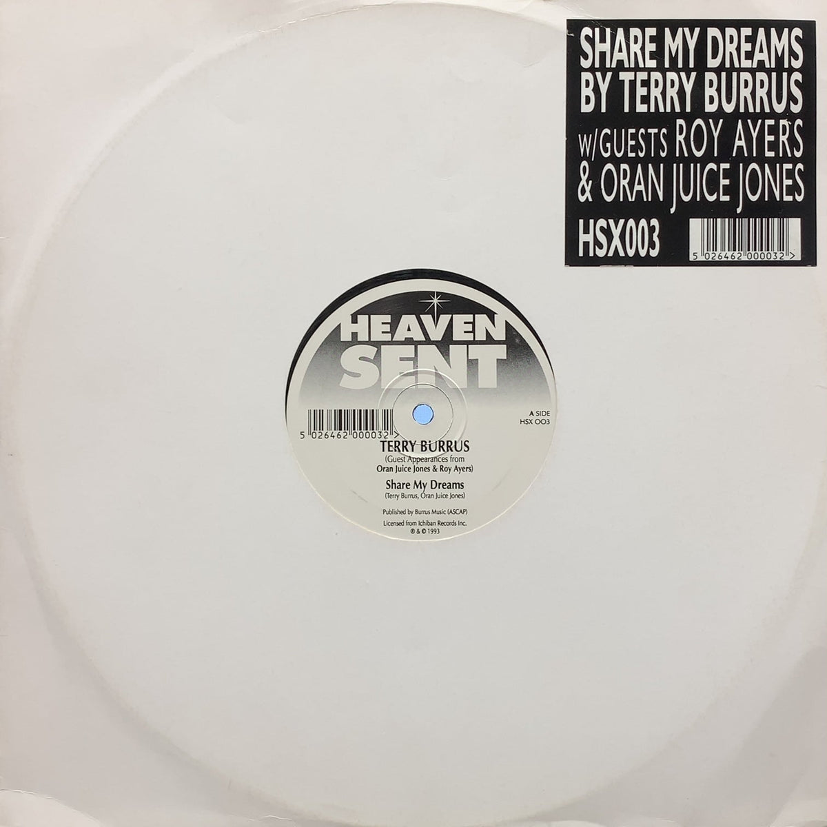 TERRY BURRUS / Share My Dreams / Hold On To Me (HSX 003, 12inch ...