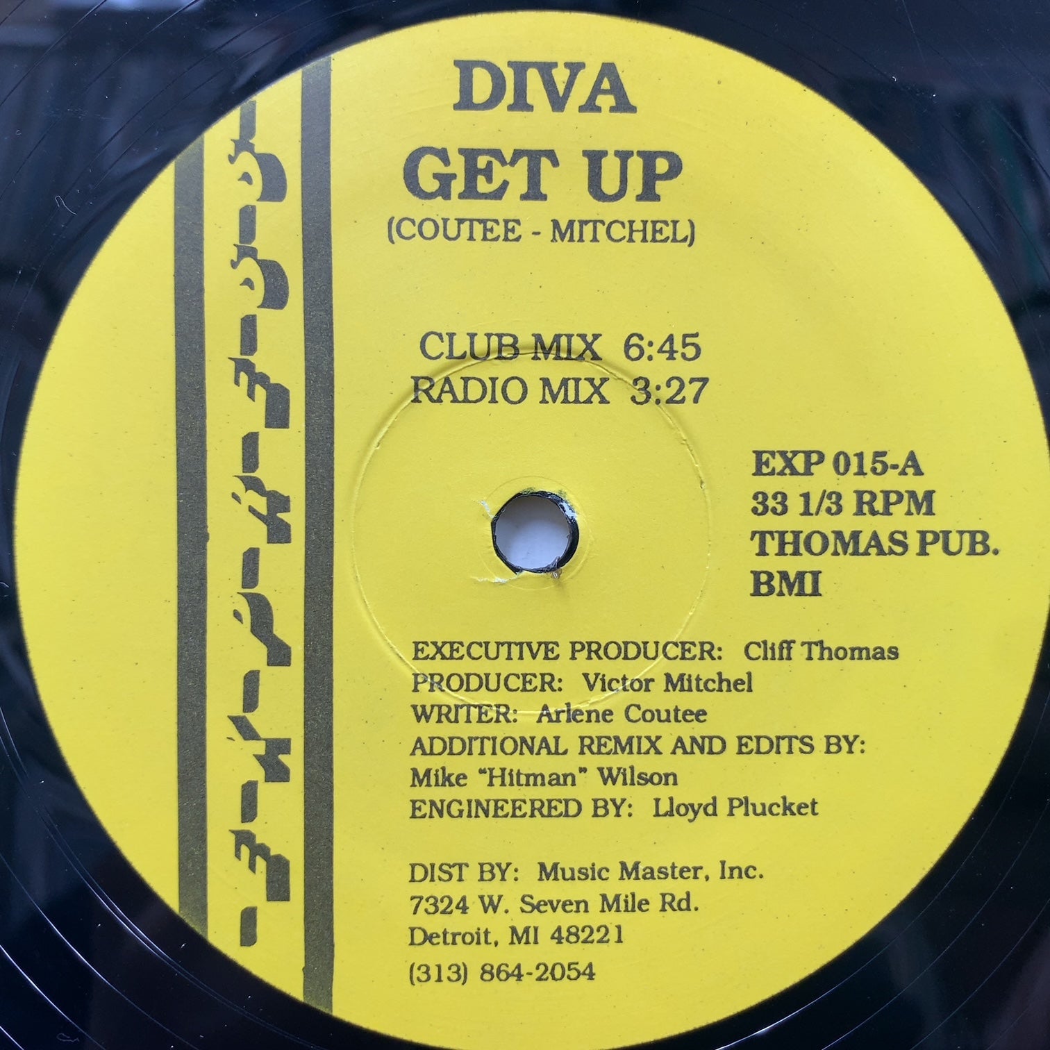 DIVA / Get Up (EXP 015, 12inch) – TICRO MARKET