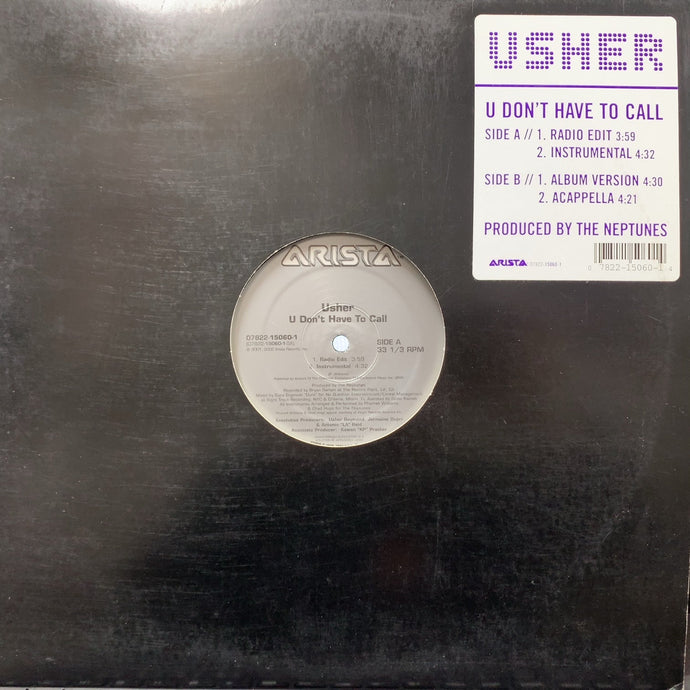 USHER / U Don't Have To Call (07822-15060-1, 12inch) – TICRO MARKET