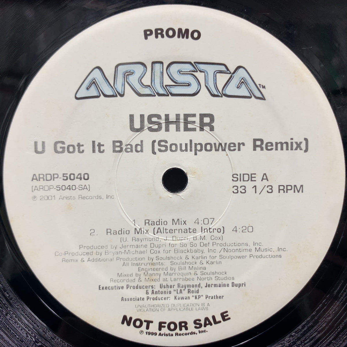 USHER / U Got It Bad (Soulpower Remix) ARDP-5040, 12inch – TICRO MARKET