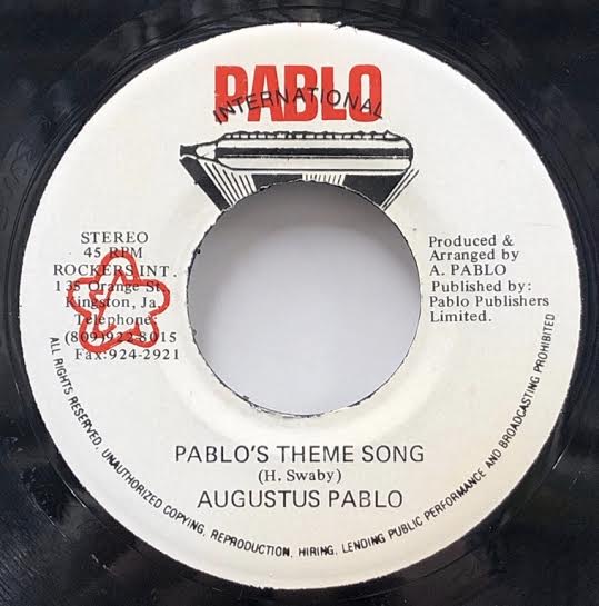 AUGUSTUS PABLO / Pablo's Theme Song – TICRO MARKET
