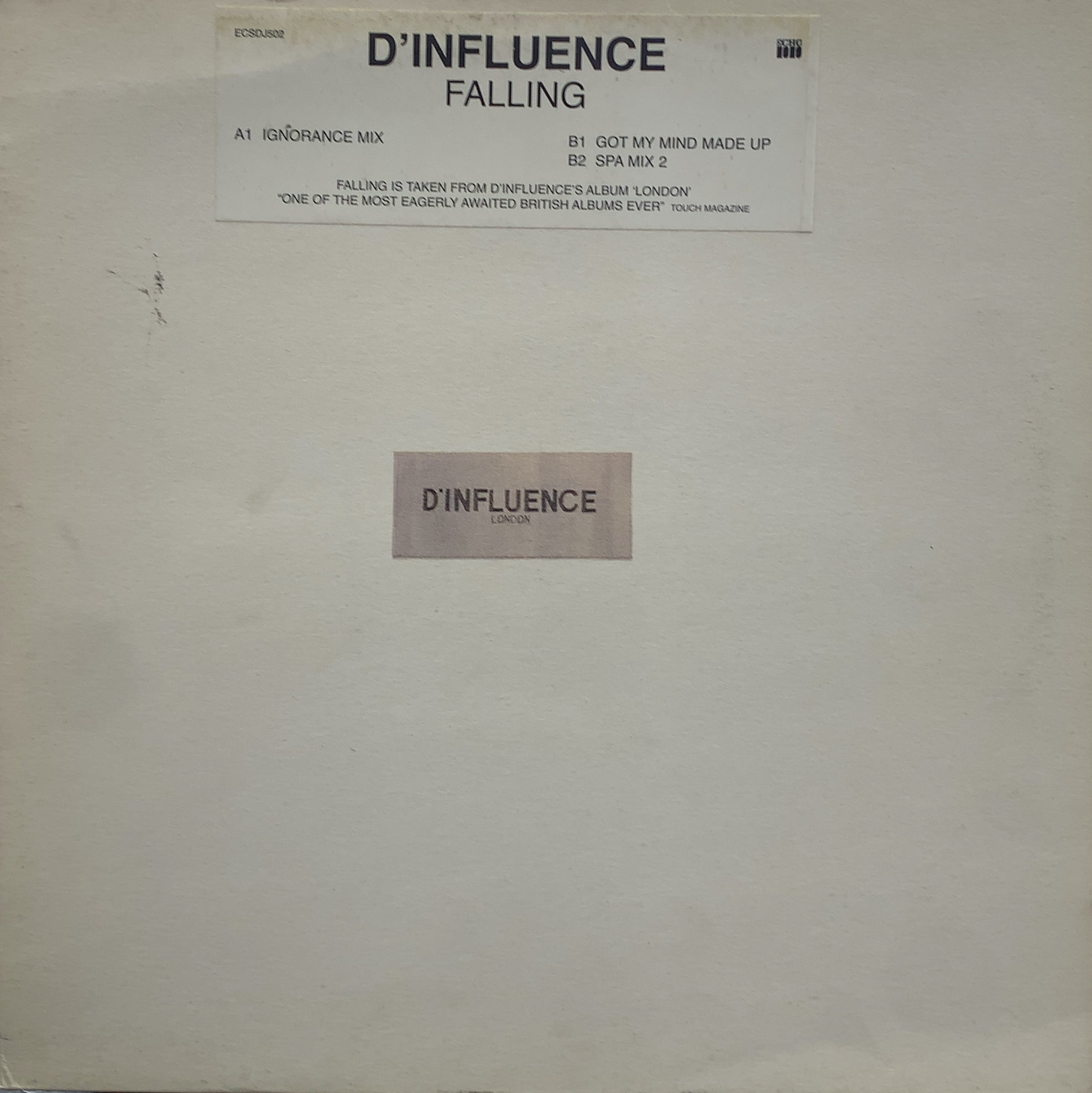 D-INFLUENCE (D'Influence) / Falling / Got My Mind Made Up – TICRO MARKET
