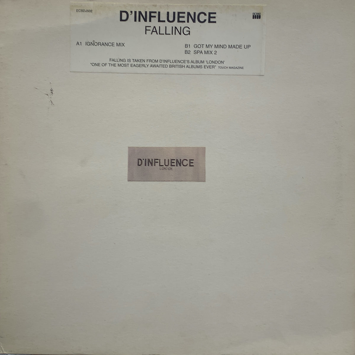 D-INFLUENCE (D'Influence) / Falling / Got My Mind Made Up – TICRO MARKET