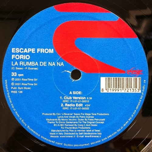 ESCAPE FROM FORIO / LA RUMBA DE NA NA – TICRO MARKET