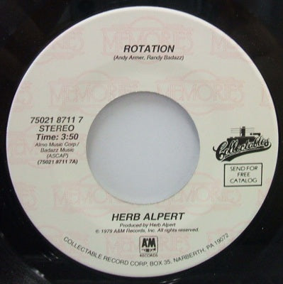 HERB ALPERT / ROTATION / KEEP YOUR EYE ON ME – TICRO MARKET