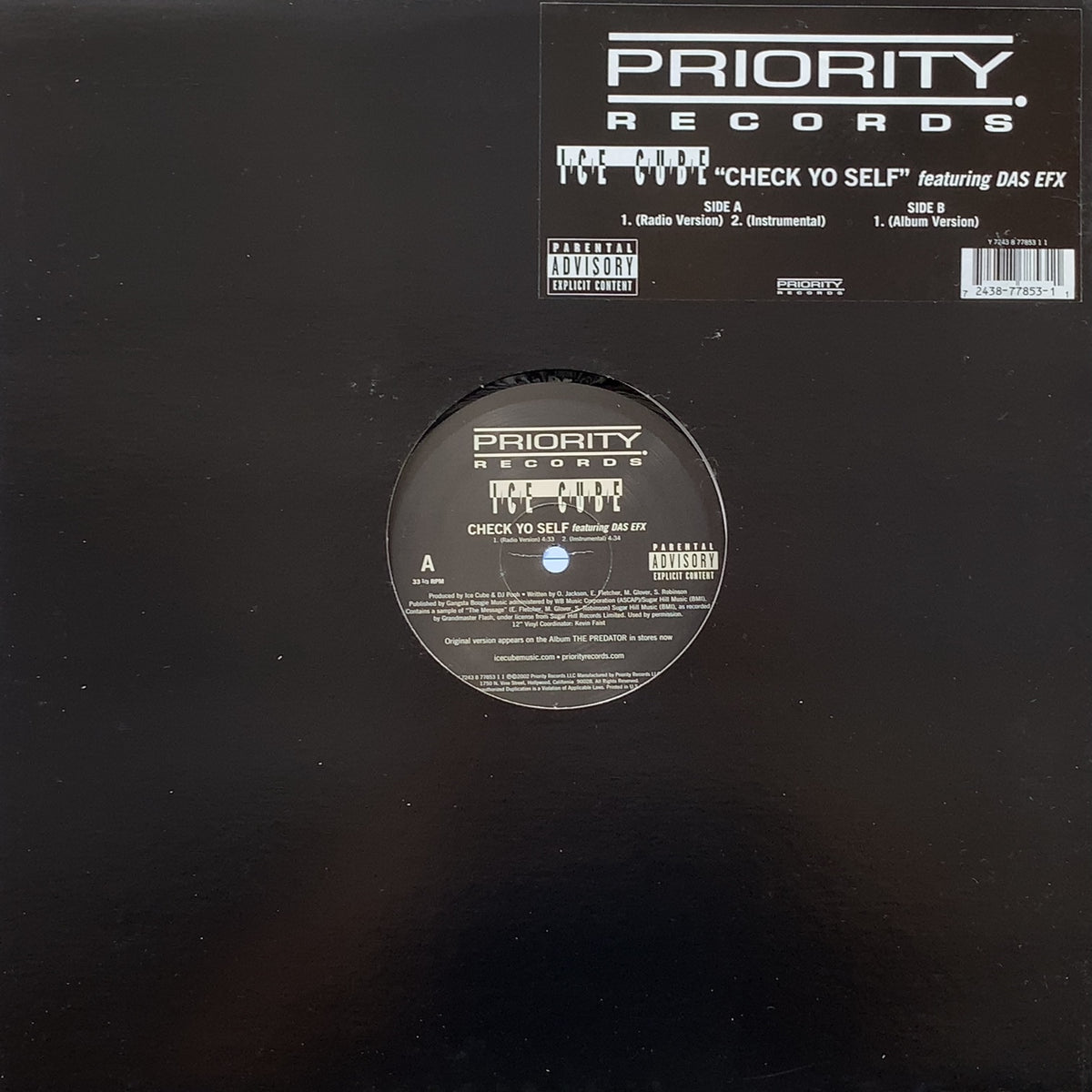 ICE CUBE / Check Yo'Self (2002 Reissue) – TICRO MARKET