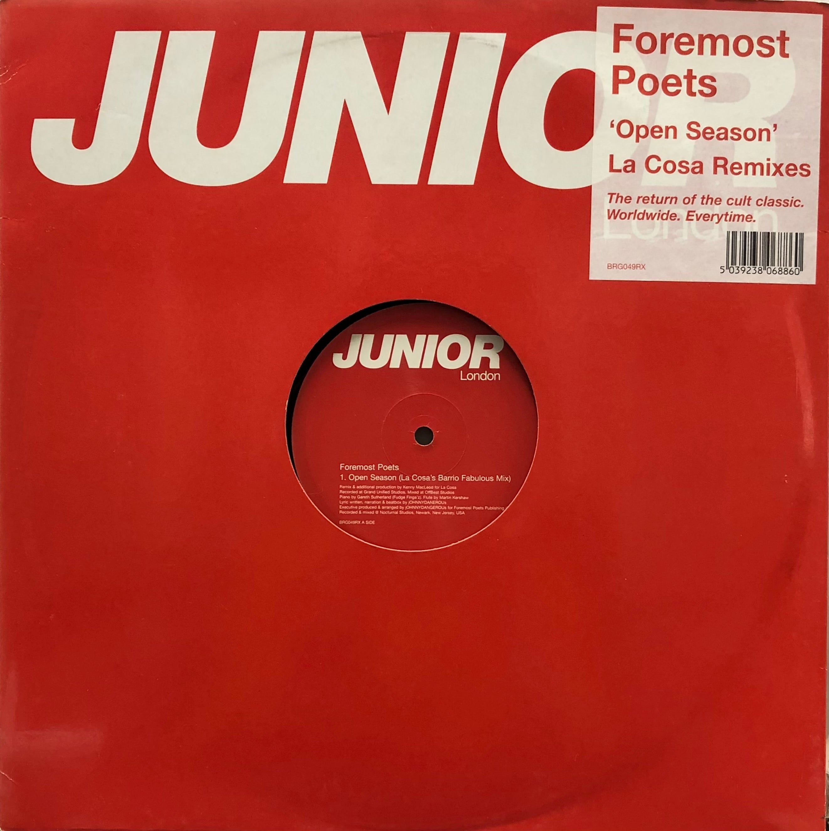 FOREMOST POETS / Open Season (La Cosa Remixes) 12inch – TICRO MARKET