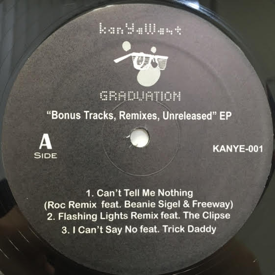 KANYE WEST / GRADUATION ”BONUS TRACKS,REMIXES,UNRELEASED” EP – TICRO MARKET