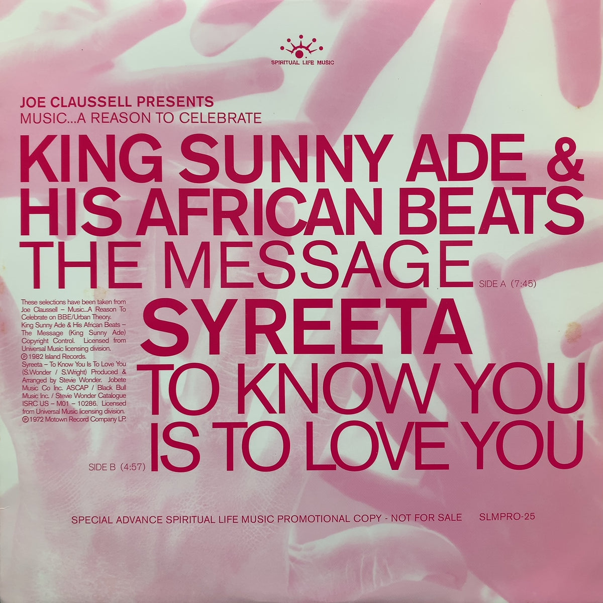 KING SUNNY ADE & HIS AFRICAN BEATS / SYREETA / The Message / To Know Y ...