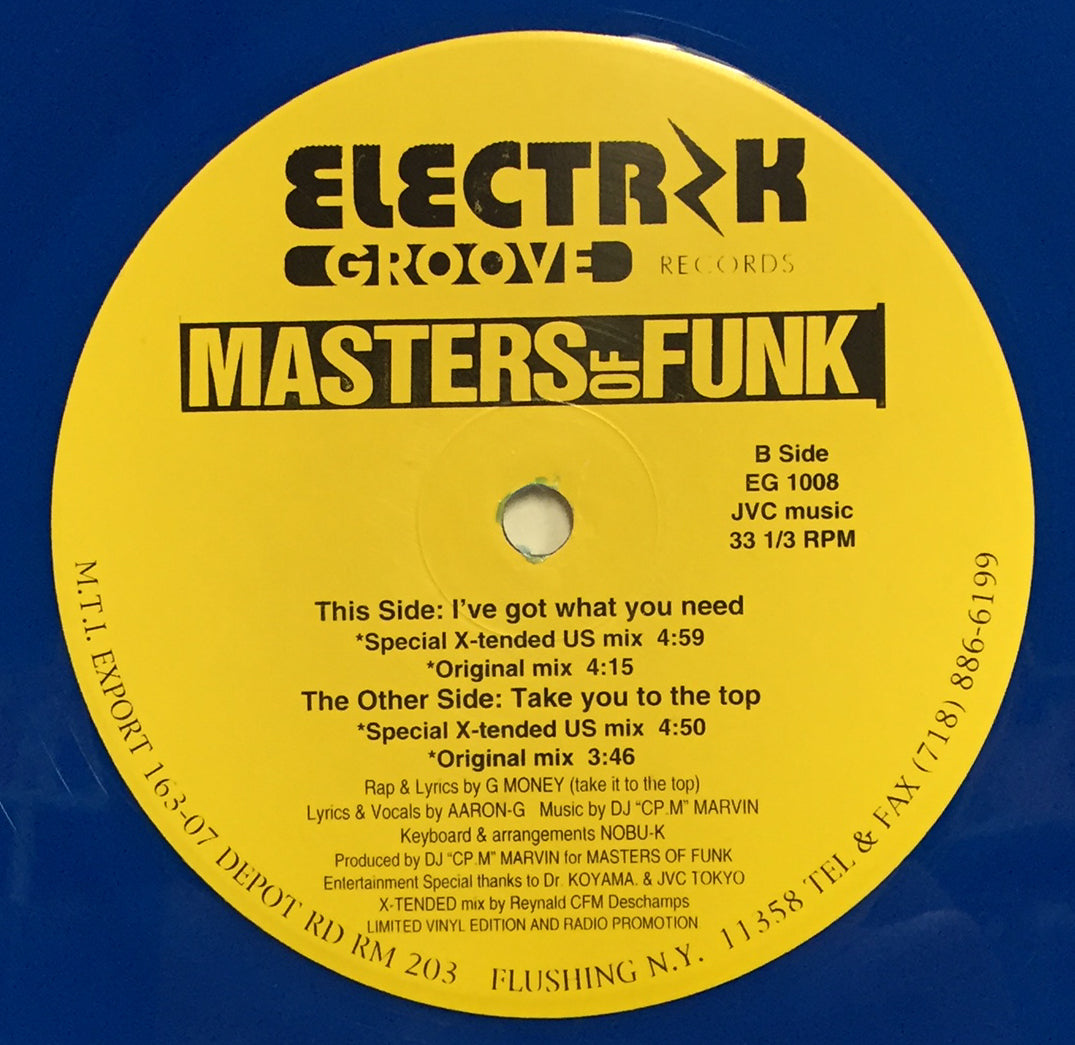 MASTERS OF FUNK / I'VE GOT WHAT YOU NEED – TICRO MARKET