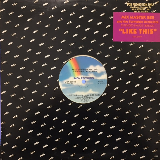 MIXMASTER GEE AND TURNTABLE ORCHESTRA / LIKE THIS – TICRO MARKET