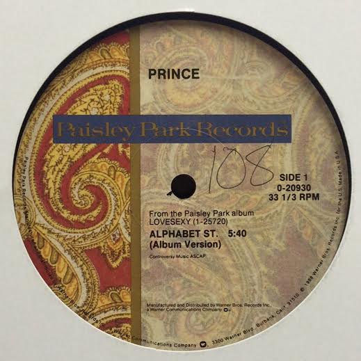PRINCE / Alphabet St. – TICRO MARKET
