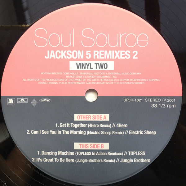 JACKSON 5 / Soul Source Jackson 5 Remixes 2 (Vinyl One Two Three) Prom ...
