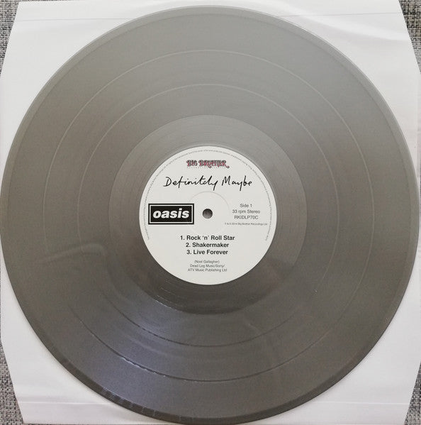 OASIS / Definitely Maybe 帯付 (Silver Vinyl, Remastered) (Big Brother, R ...