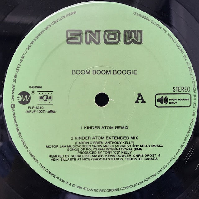 SNOW / BOOM BOOM BOOGIE – TICRO MARKET